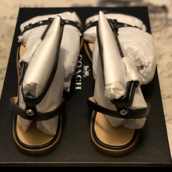 Coach | Shoes | Coach Henriette Navy Blue Sandals | Poshmark